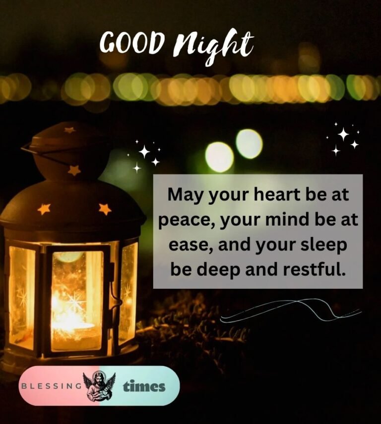 100+ Good Night Blessings to End Your Day with Peace - Blessing Times