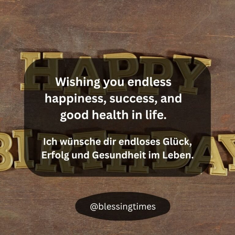 Happy Birthday Wishes in German Language Made Easy - Blessing Times
